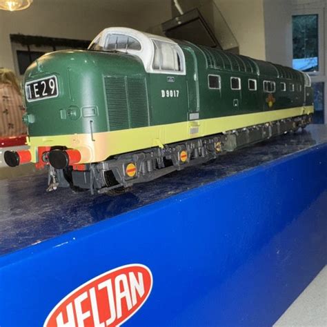 Heljan O Gauge Class 55 Deltic Br Green Diesel Locomotive Ebay Uk