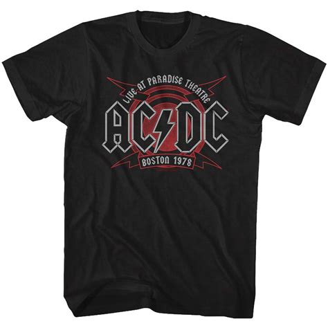 Acdc Boston 1978 T Shirt 420053 Rockabilia Merch Store