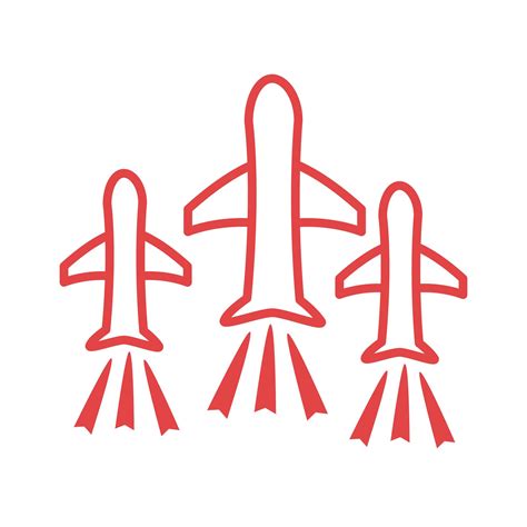 Airplanes Flying Line Style Icon 2651086 Vector Art At Vecteezy