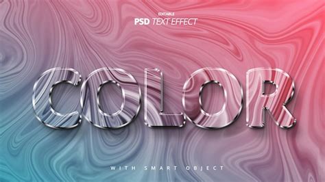 Premium PSD Colorful Texture 3d Text Effect Template Design