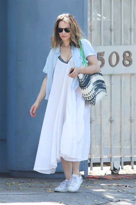 Rachel Mcadams In A White Dress Was Seen Out In La 06122019 Lacelebsco