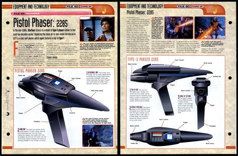 Pistol Phaser Weapons Star Trek Fact File Page