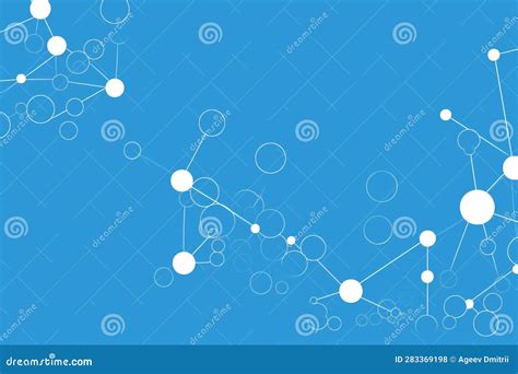 Abstract Networking Background Blue Connect Technology Stock