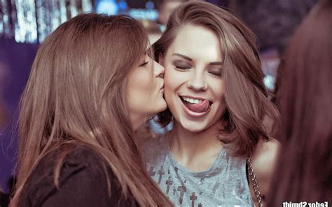 Women Portrait Real People Headshot Hair Togetherness Tongues