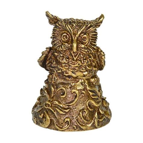 ᐉ Дзвіночок з бронзи Совеня 5 см Жовтий K0024 • Краща ціна в Києві Україні • Купити в Епіцентр