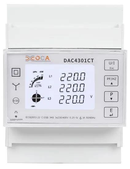 Current Transformer Access Three Phase Electric Meter With Multi Tariff Function Modbus Energy