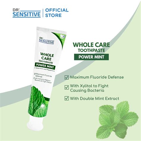 Dr Sensitive Whole Care Maximum Flouride Defense Toothpaste 120g With