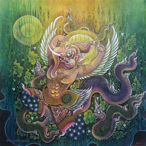 Famous Ancient Thai Art Of Kocha Puksa Fine Art For Sale