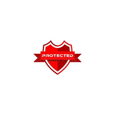 Shield Sticker Protected Stock Illustrations 115 Shield Sticker