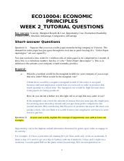 Week 2 Tutorial Questions Docx ECO10004 ECONOMIC PRINCIPLES WEEK 2