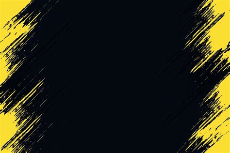 Yellow Grunge Texture Background Abstract Yellow Brush Stroke Texture