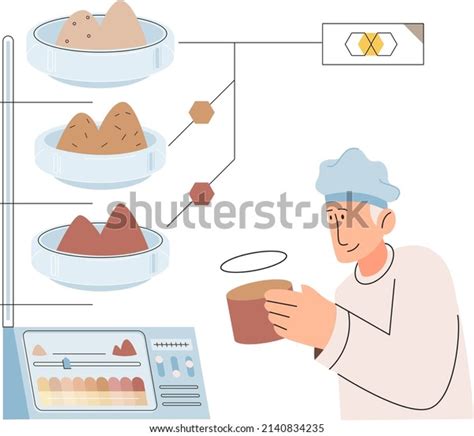 Soil Analysis Earth Pollution Metaphor Structure Stock Vector Royalty
