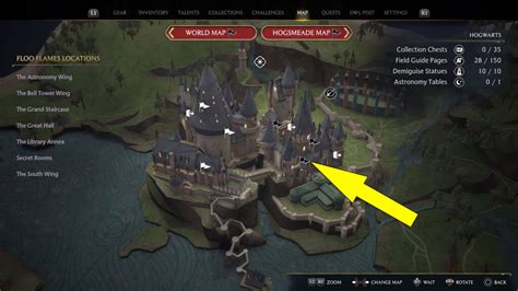 Library Annex Field Guide Page Locations Hogwarts Legacy