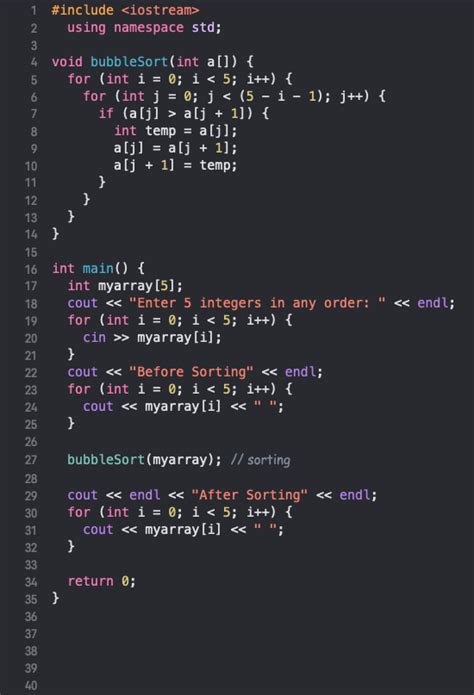 Bubble Sort Algorithm. Line by Line Bubble Sort Algorithm… | by Yasir ...