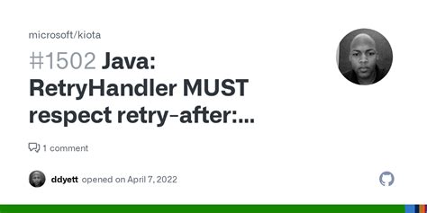 java retryhandler must respect retry after · issue 1502 · microsoft