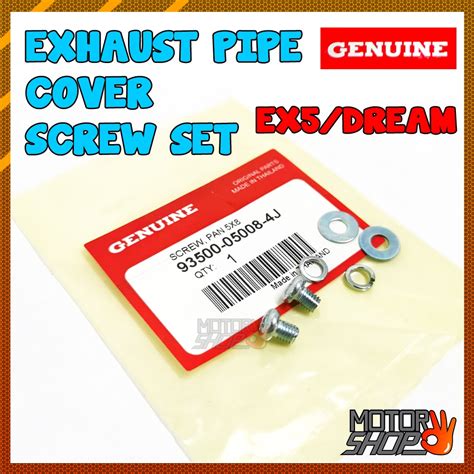 Skru Cover Ekzon Depan Muffler Exhaust Pipe Cover Screw Set Honda Ex5