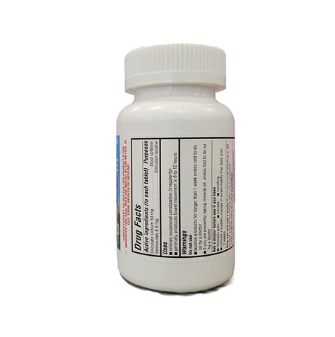 Stimulant Laxative Docusate Sodium 50 Mg 1000 Tablets By 44 Off
