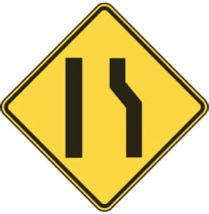 Lane Ends Merge Left Redesigning The W Road Sign To End Confusion