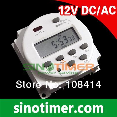 SINOTIMER 7 Days Programmable 12V DC Digital Timer Wholesale