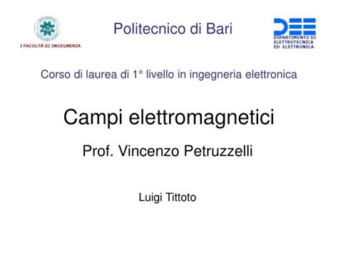 Ppt Campi Elettromagnetici Powerpoint Presentation Free Download
