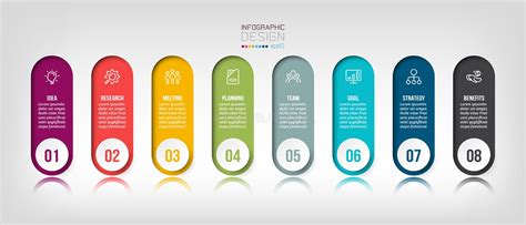 Infographic Business Template With Step Or Option Design Stock Vector