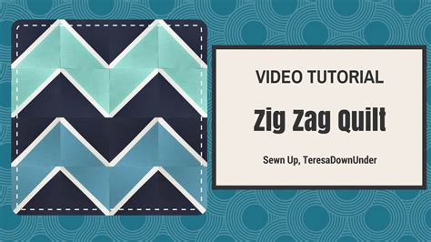 Video Tutorial Quick And Easy Zig Zag Quilt Youtube