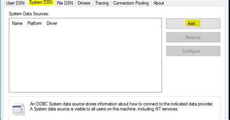 Vcloudnotes Lets Learn Together How To Create 32 Bit Or 64 Bit Sql Dsn