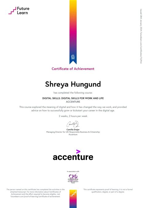 Shreya Hungund On Linkedin Celebrating My Certification On “digital Skills Digital Skills For