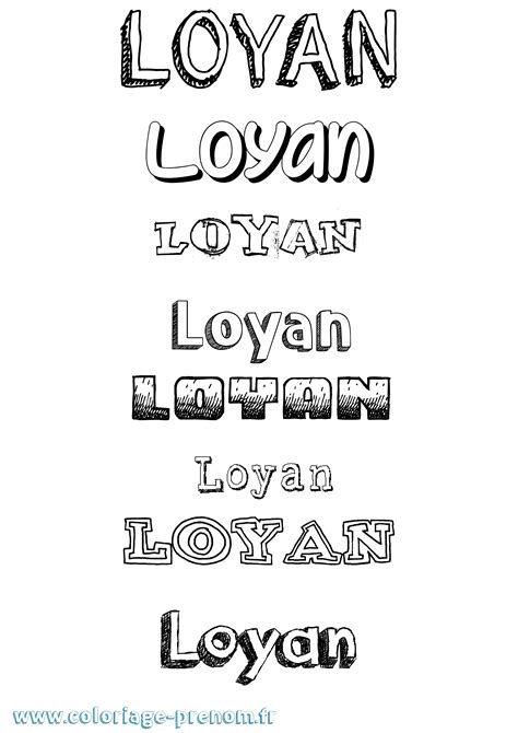Coloriage Du Prénom Loyan à Imprimer Ou Télécharger Facilement