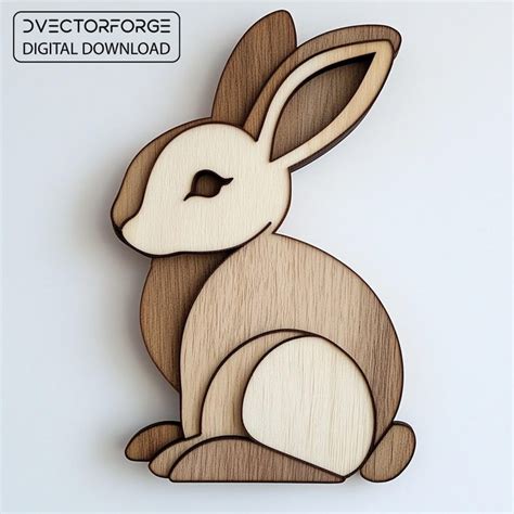 Bunny Vector Cnc Project Cad Design For Plasma Cutting Laser Cut