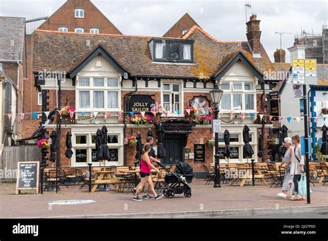 The Jolly Sailor Pub On The Seafront At Poole Quay Poole Dorset