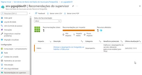 Parâmetro Pgbouncer Não Listado Servidor Flexível Postgresql