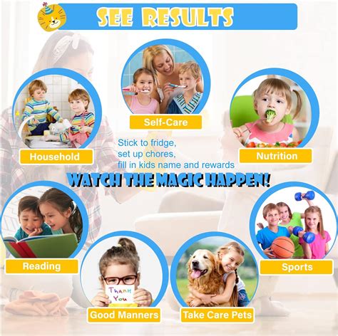 Tabla Magnética De Tareas Para Niños Tabla De Recompensas De Buen