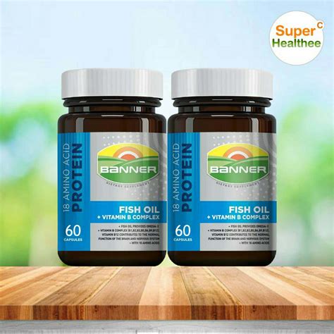 Banner Hi B With Fish Oil 60 แคปซูล แบนเนอร์ ไฮ บี ผสมน้ำมันปลา