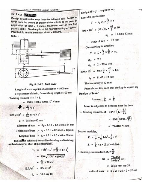 Lever Problems Pdf