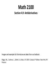 Antiderivatives Finding Functions And Derivatives Math Course Hero
