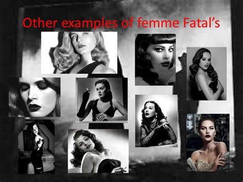 Film Noir Character Femme Fatal