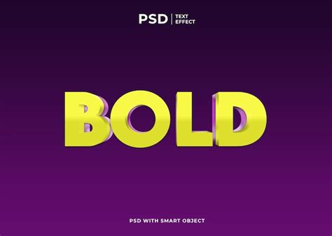Premium Psd Bold 3d Text Effect
