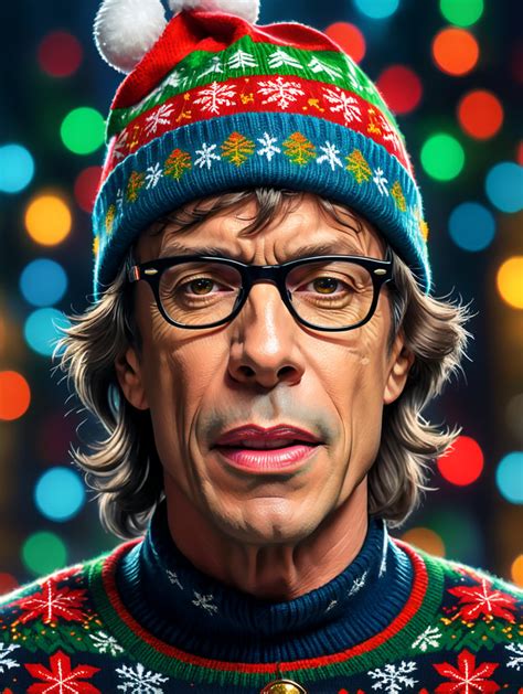 Premium Free Ai Images Mick Jagger Wearing An Brightly Patterned Ugly