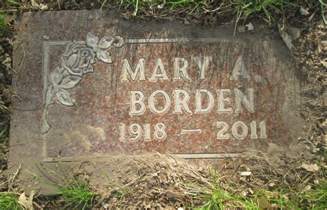 Mary Agatha Vanderwal Borden 1918 2011 Find A Grave Memorial