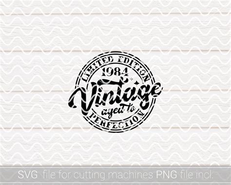 1984 Vintage Svg Png 39th Birthday Svg Birthday Vintage Etsy Australia
