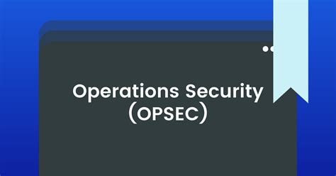 What Is Operations Security Opsec Resmo Cyberpedia