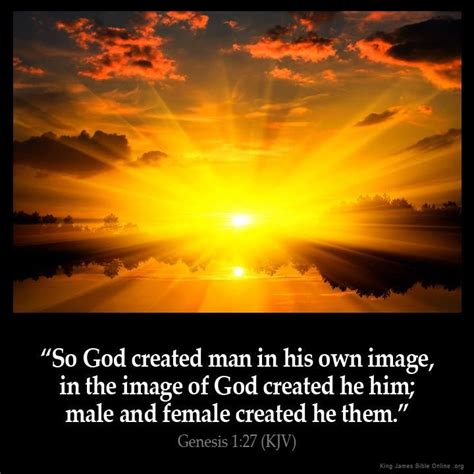 Genesis 1 27 So God Created Man In His Own Image In The Image Of God