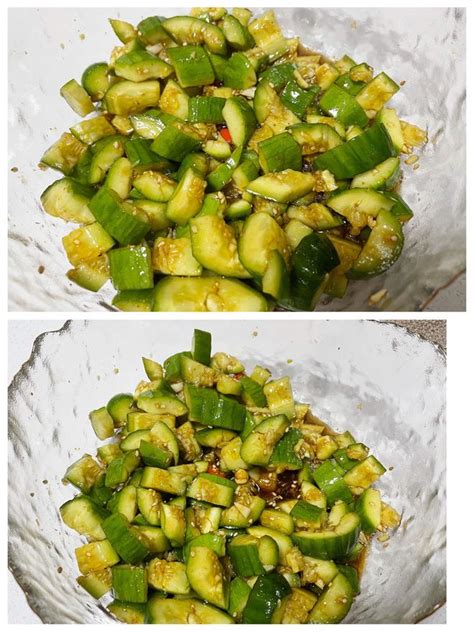 【家常凉拌黄瓜的做法步骤图，怎么做好吃】丸丸子爱做菜下厨房