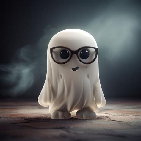 Premium Ai Image Mocking Shadows The Mischievous Little Ghost With