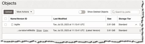 How To Upload Large Files To Oci Object Storage Using The Aws Cli Ron