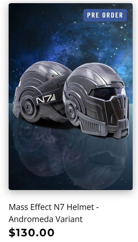 Mass Effect N7 Helmet Andromeda Variant Is Coming To Bioware Gear