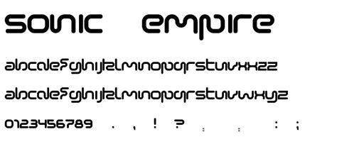 Sonic Empire Font Techno Sci Fi
