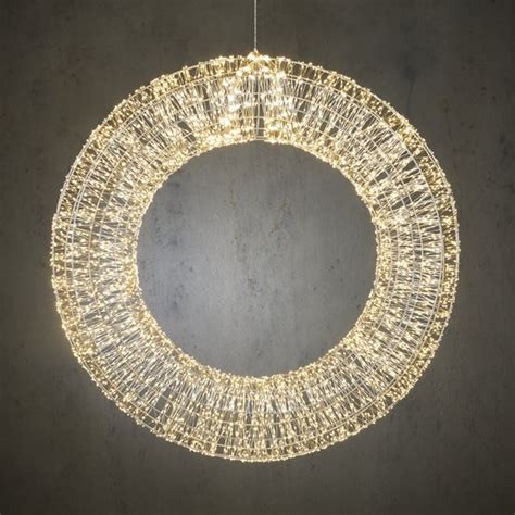 Luca Lighting Lichtkrans met Klassiek Witte LED Verlichting Ø cm Zilver bol