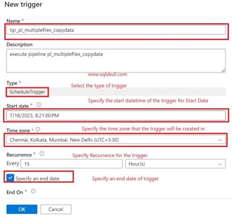 Create A Schedule Trigger In Azure Data Factory Sql Bi Tutorials